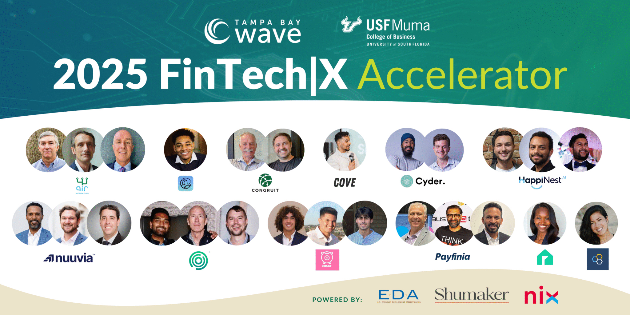 Tampa Bay Wave and USF Launch 2025 FinTech|X Accelerator Cohort - Tampa ...